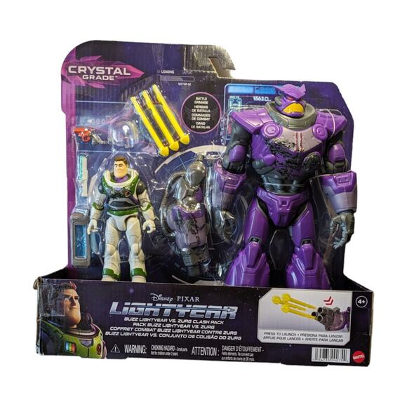 Mattel | Toys | Mattel Disney Pixar Lightyear Crystal Grade Buzz Lightyear Vs Zurg Clash Pack ...